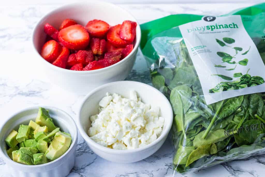Spinach Strawberry Goat Cheese Salad with Poppy Seed Dressing ...