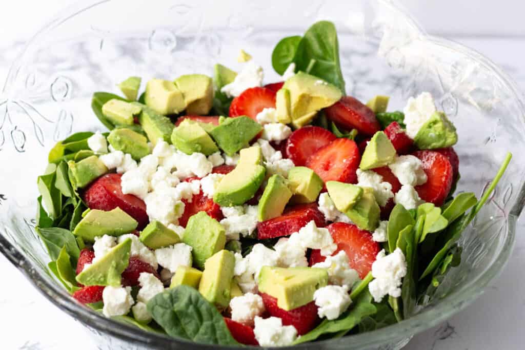 Spinach Strawberry Goat Cheese Salad with Poppy Seed Dressing ...